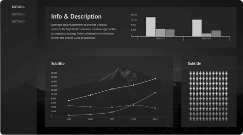 Infogram Template - Flowchart Dashboard