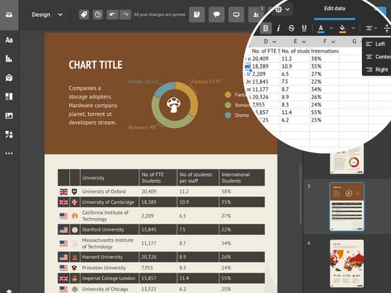 Create Interactive Tables Now | Infogram